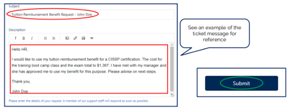 Tuition Reimbursement Benefit Process – IBSS Corp